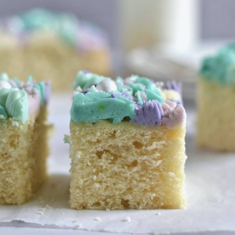 Simple Homemade Vanilla Snack Cake ~ two sugar bugs