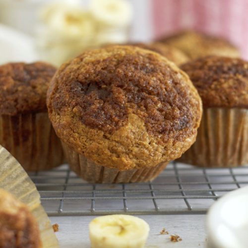 Small Batch Banana Bran Muffins ~ two sugar bugs