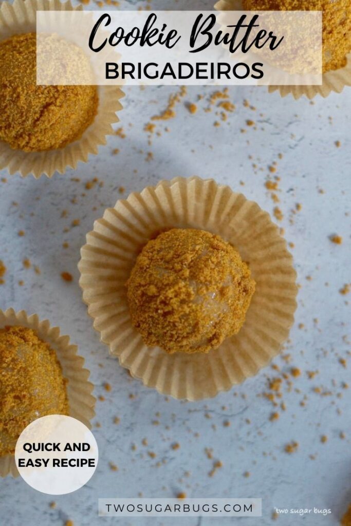Cookie Butter Brigadeiros {easy recipe!} ~ two sugar bugs