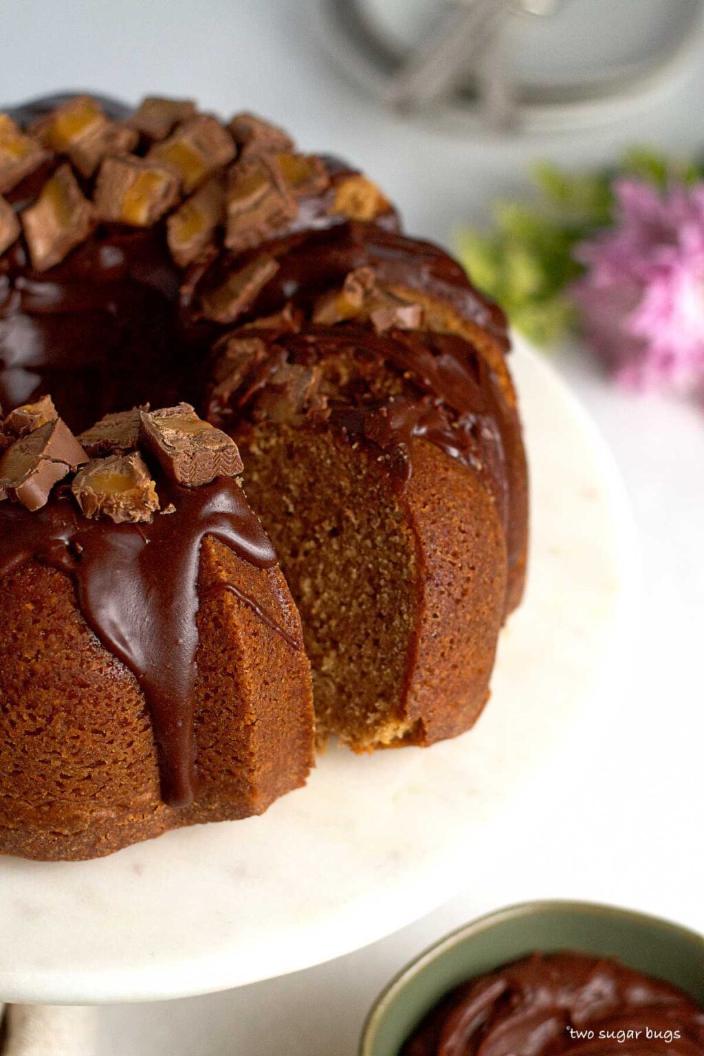 Milky Way Cake with Milk Chocolate Ganache ~ two sugar bugs
