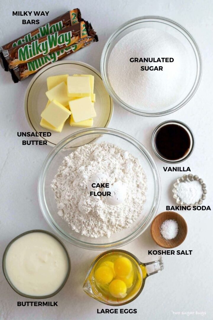 Milky Way Cake with Milk Chocolate Ganache ~ two sugar bugs