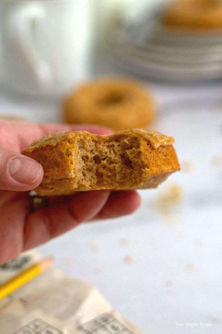 Peanut Butter Donuts With A Peanut Butter Glaze Two Sugar Bugs