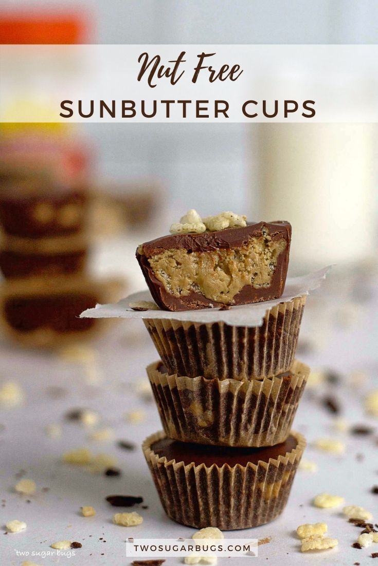 SunButter Cups (Nut Free Snacks) ~ two sugar bugs