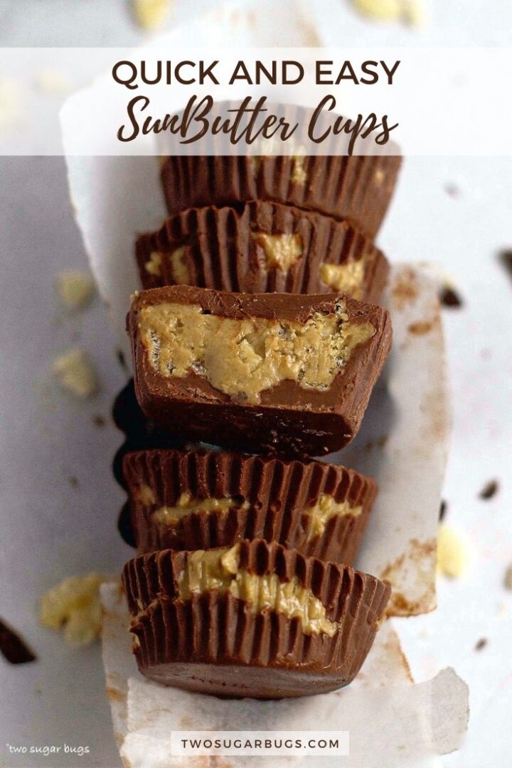 SunButter Cups (Nut Free Snacks) ~ two sugar bugs