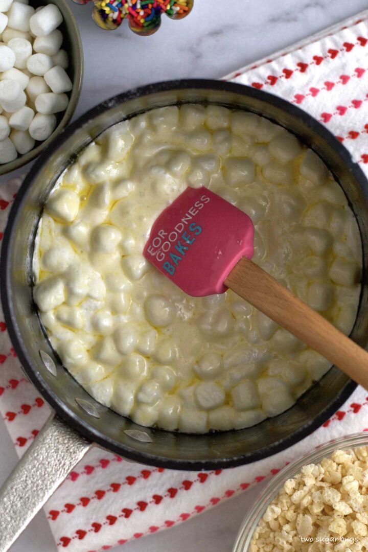 Sprinkle Rice Krispie Treats (with Vanilla) ~ two sugar bugs