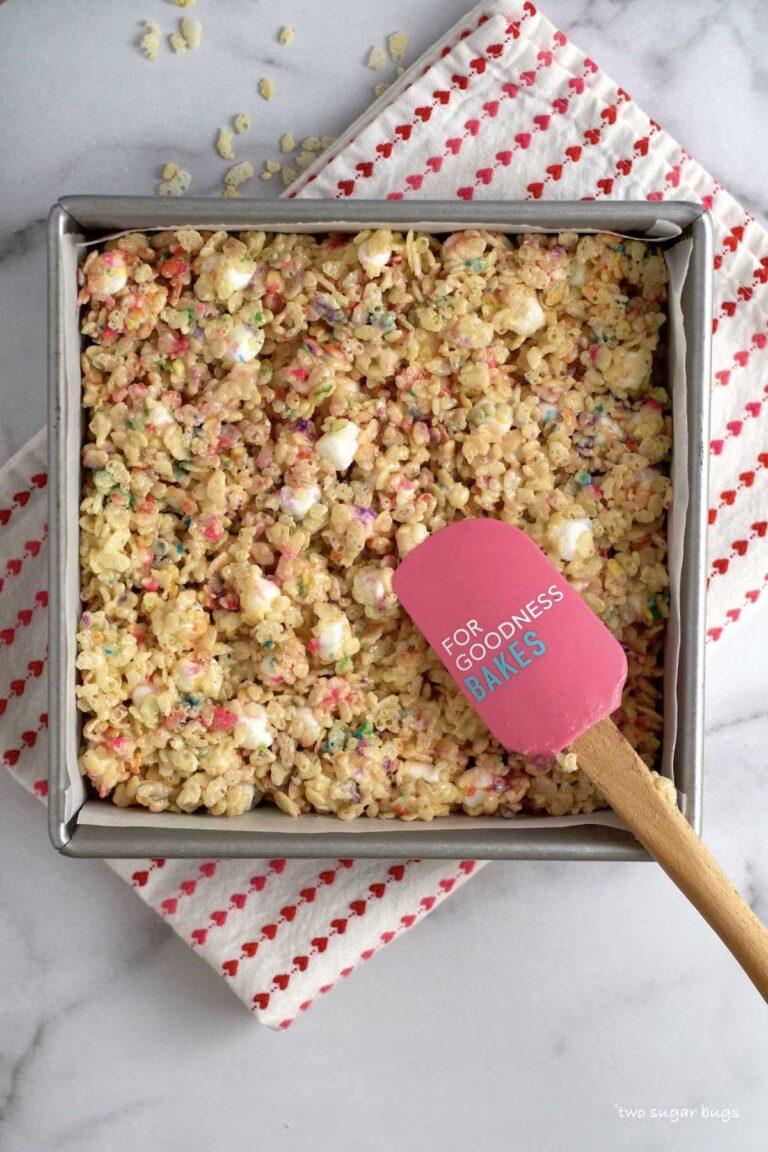 Sprinkle Rice Krispie Treats (with Vanilla) ~ two sugar bugs