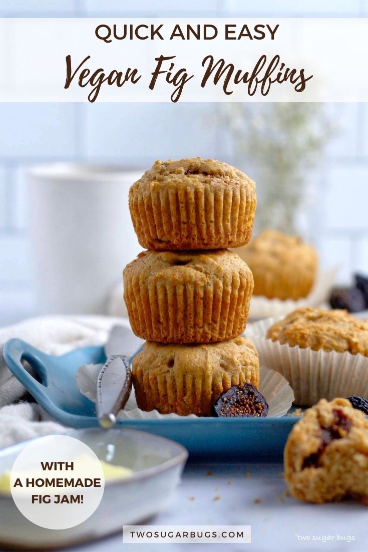 Fig Muffins {Vegan} ~ two sugar bugs
