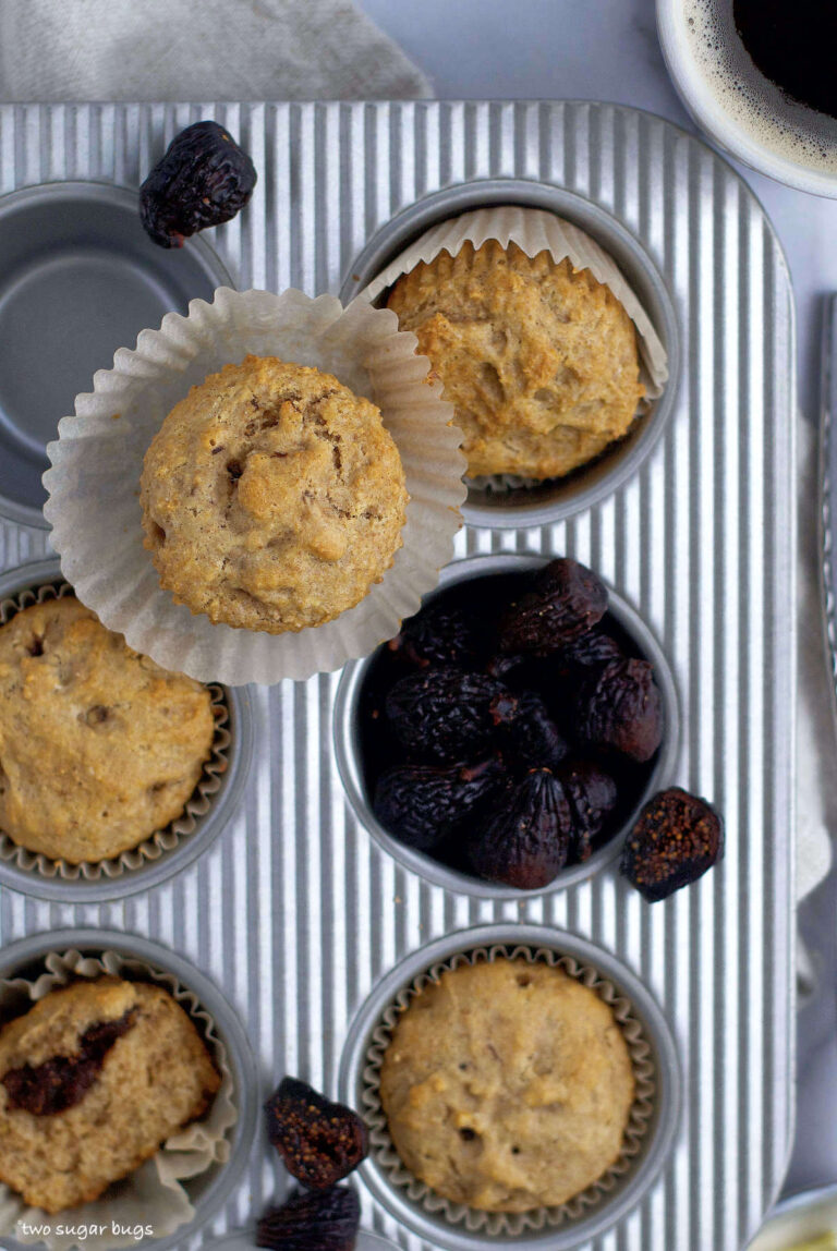 Fig Muffins {Vegan} ~ two sugar bugs