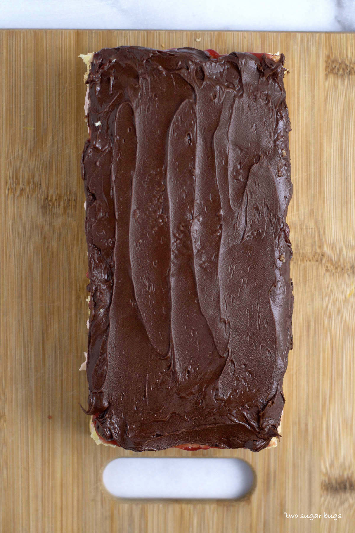 Raspberry Opera Cake ~ two sugar bugs