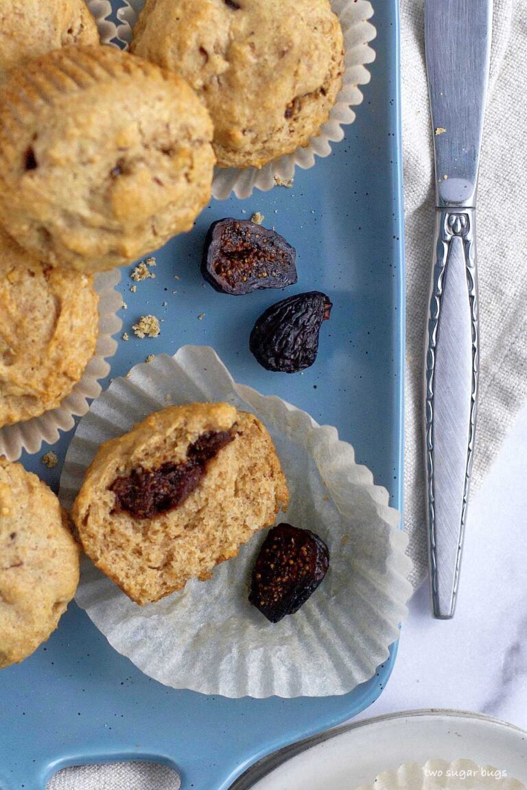 Fig Muffins {Vegan} ~ two sugar bugs