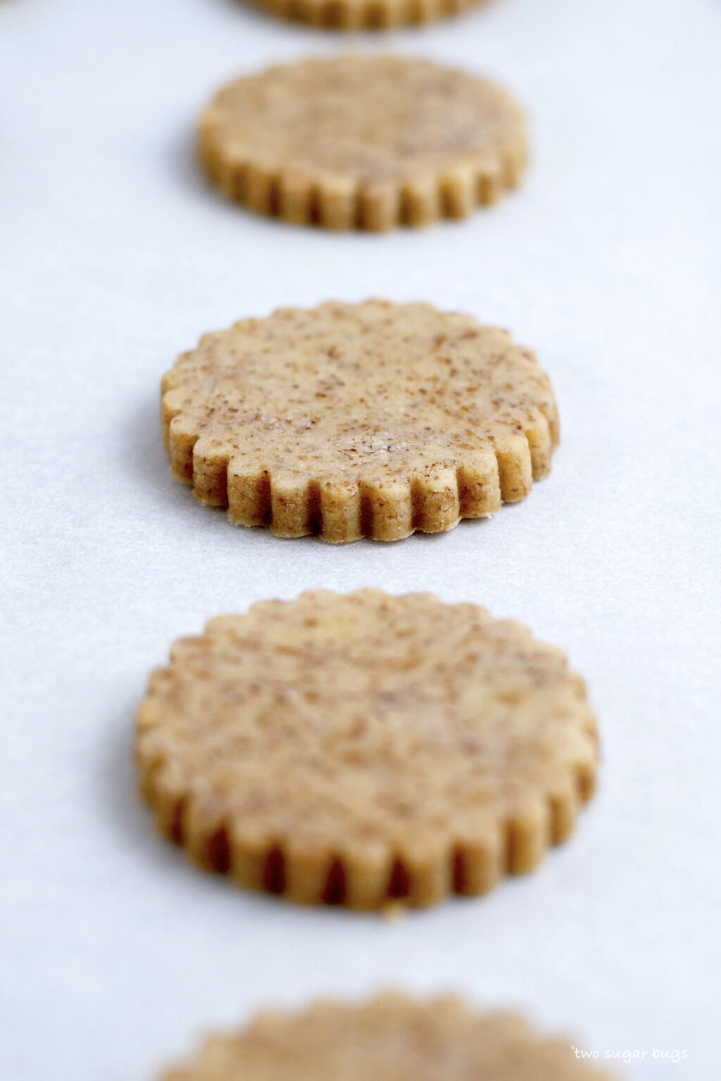 Coffee Sugar Cookies {with Vanilla Bean Buttercream} ~ two sugar bugs