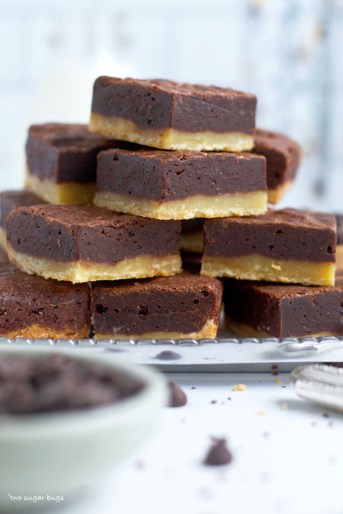 Shortbread Brownies ~ two sugar bugs