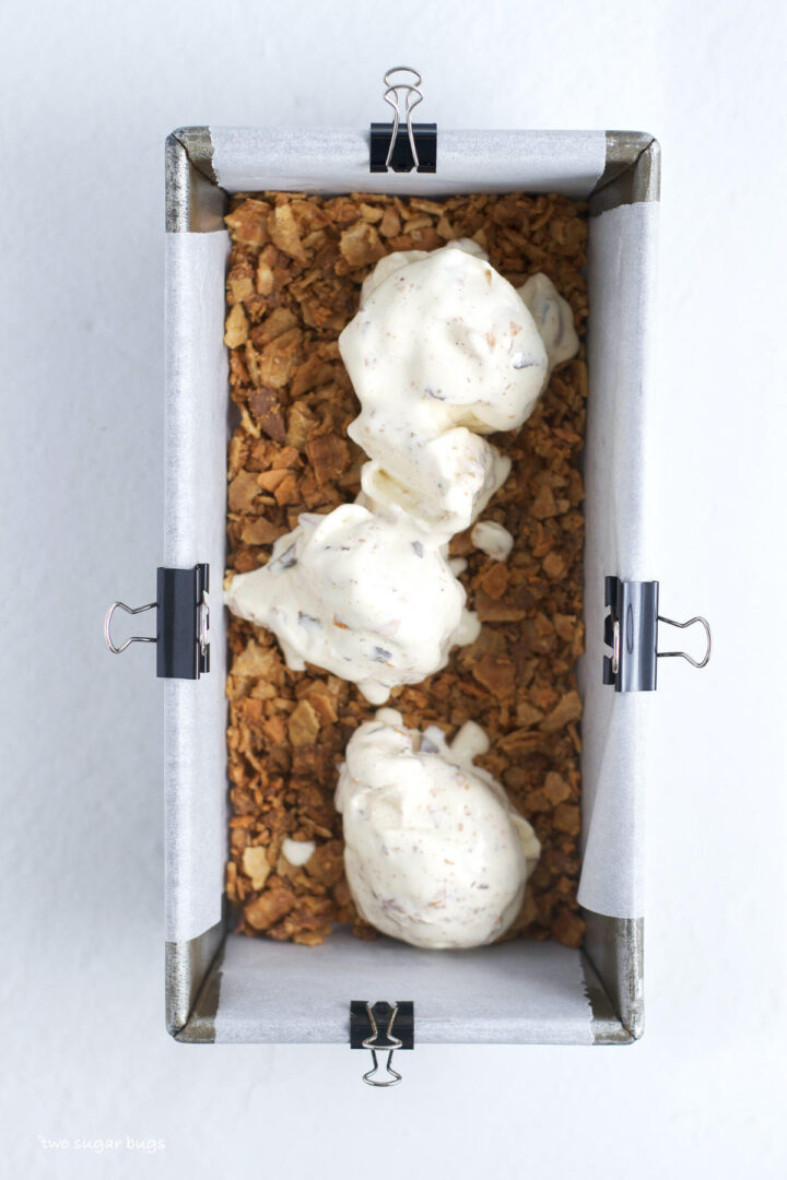 Butterfinger Ice Cream Cake ~ two sugar bugs