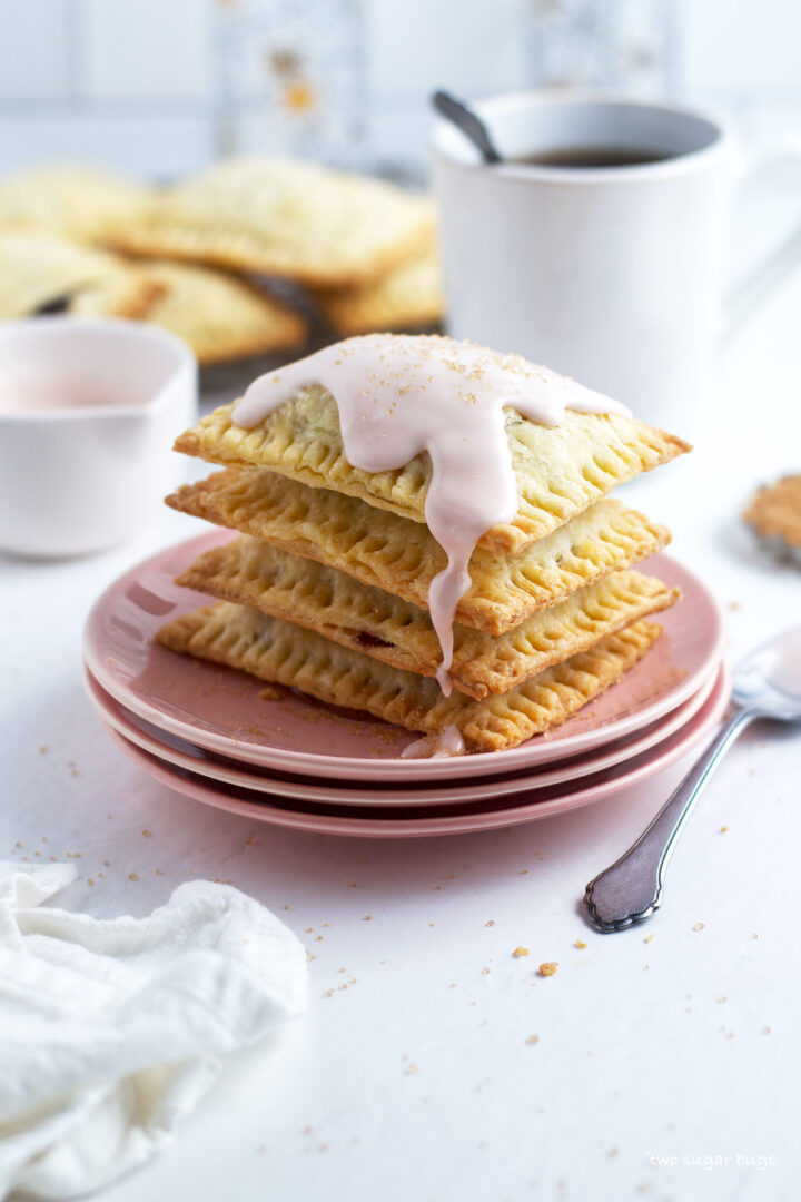 Homemade Cherry Pop Tarts ~ two sugar bugs