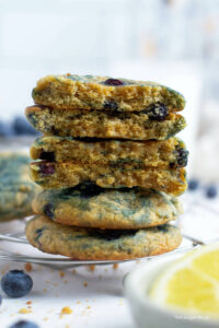 Lemon Blueberry Cookies {No Chill} ~ two sugar bugs