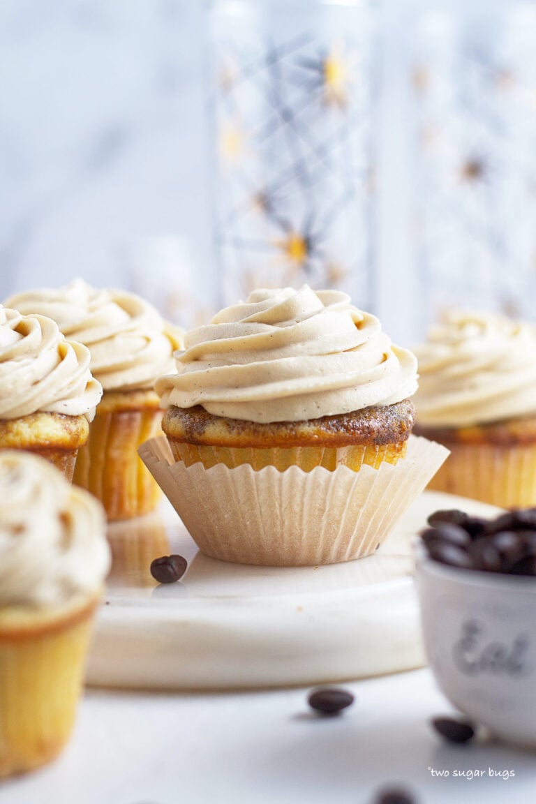 The BEST Tiramisu Cupcakes ~ two sugar bugs