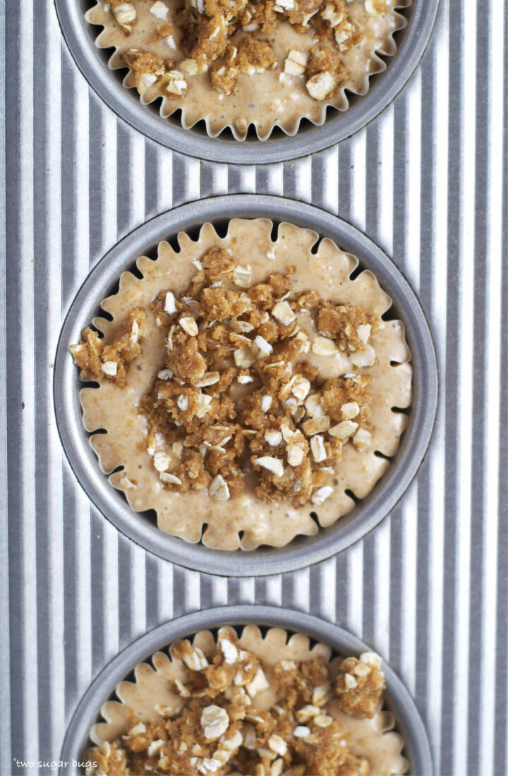 EASY Peanut Butter Muffins ~ two sugar bugs