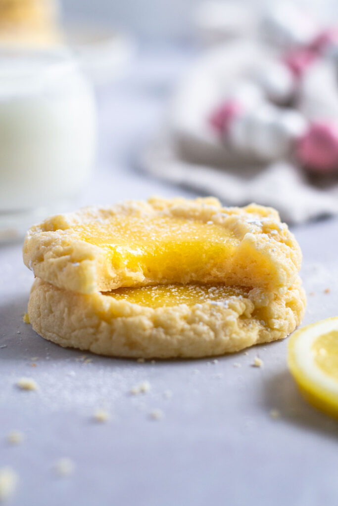 EASY Lemon Bar Cookies ~ two sugar bugs