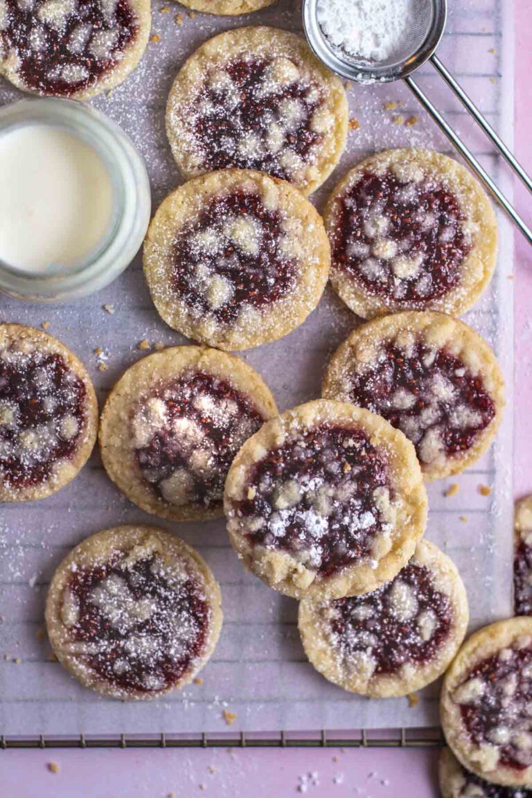 The Best Raspberry Crumble Cookies ~ two sugar bugs