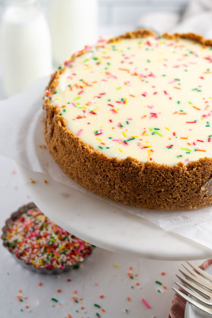 Creamy Birthday Cheesecake ~ two sugar bugs