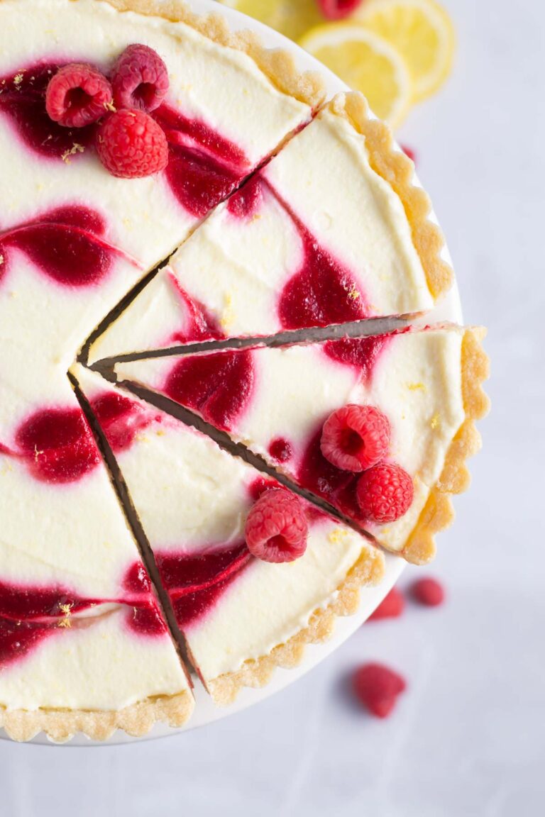 EASY Lemon Raspberry Tart ~ two sugar bugs