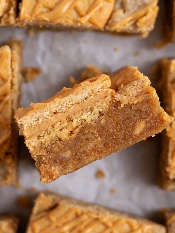 Banana Pecan Bars Recipe (with a shortbread crust!) ~ two sugar bugs