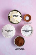 Chocolate Shortbread {no chill dough!} ~ two sugar bugs