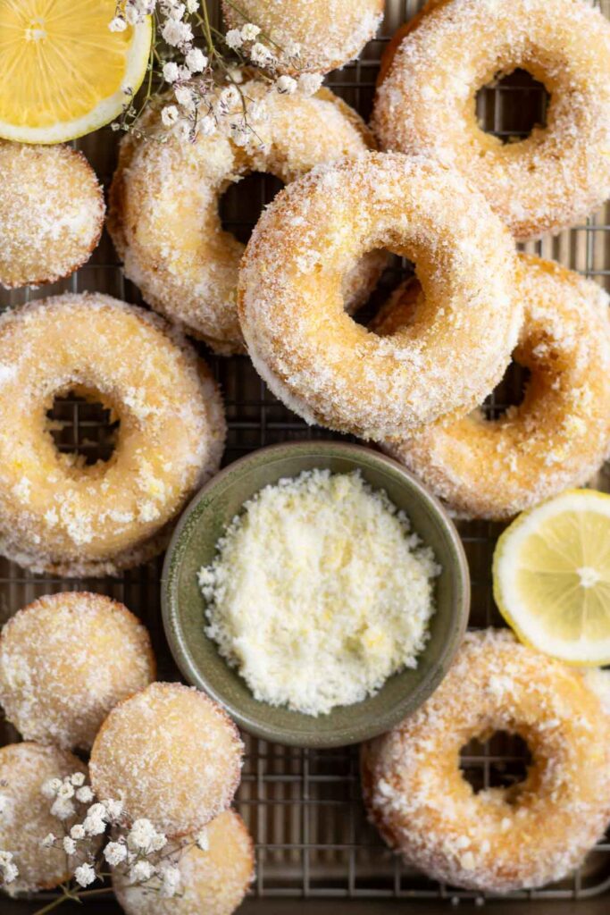 Lemon Donuts {lemon sugar topping} ~ two sugar bugs