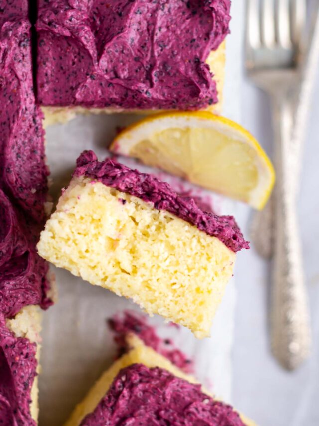 moist lemon snack cake ~ two sugar bugs