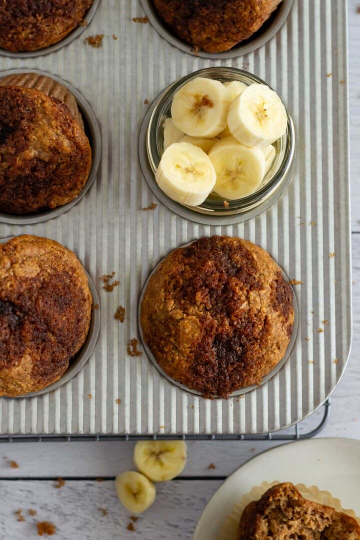 Small Batch Banana Muffins {one banana } ~ two sugar bugs