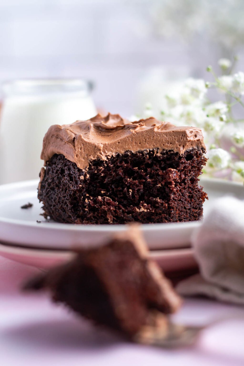 Moist Chocolate Snack Cake ~ two sugar bugs