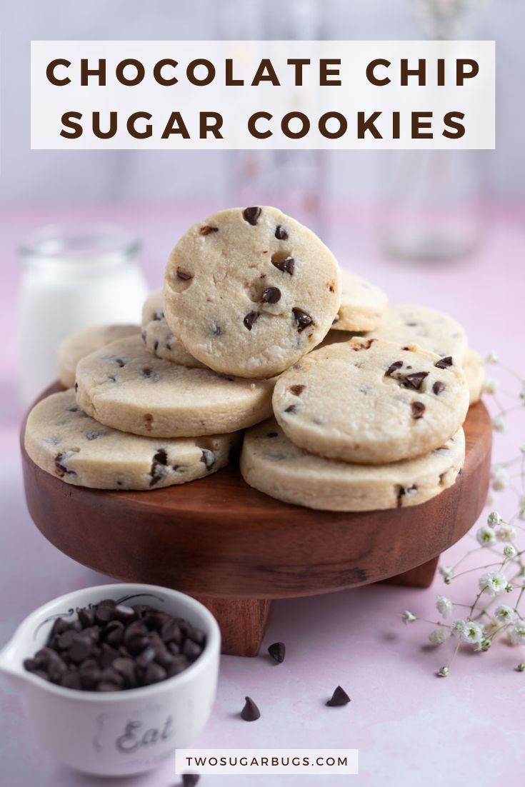 Soft Chocolate Chip Sugar Cookies ~ two sugar bugs