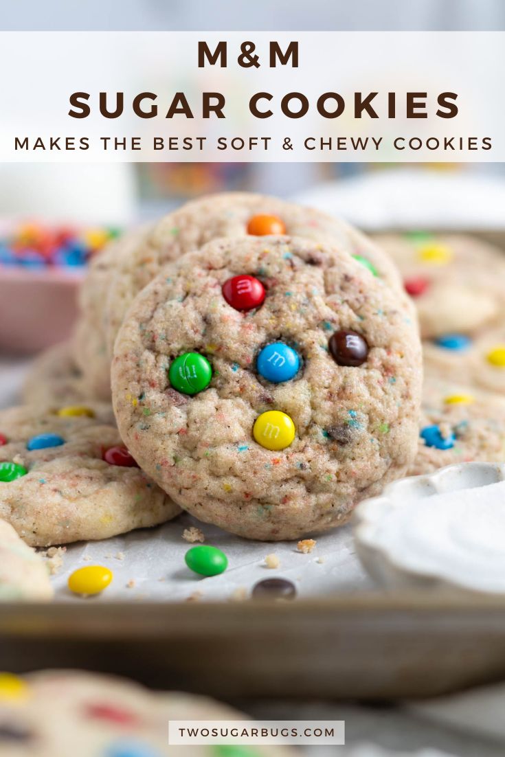 M&M Sugar Cookies ~ two sugar bugs