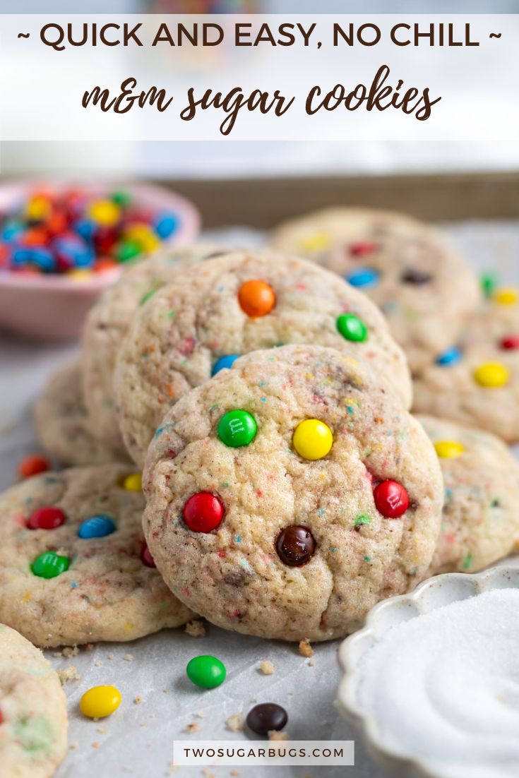 M&M Sugar Cookies ~ two sugar bugs
