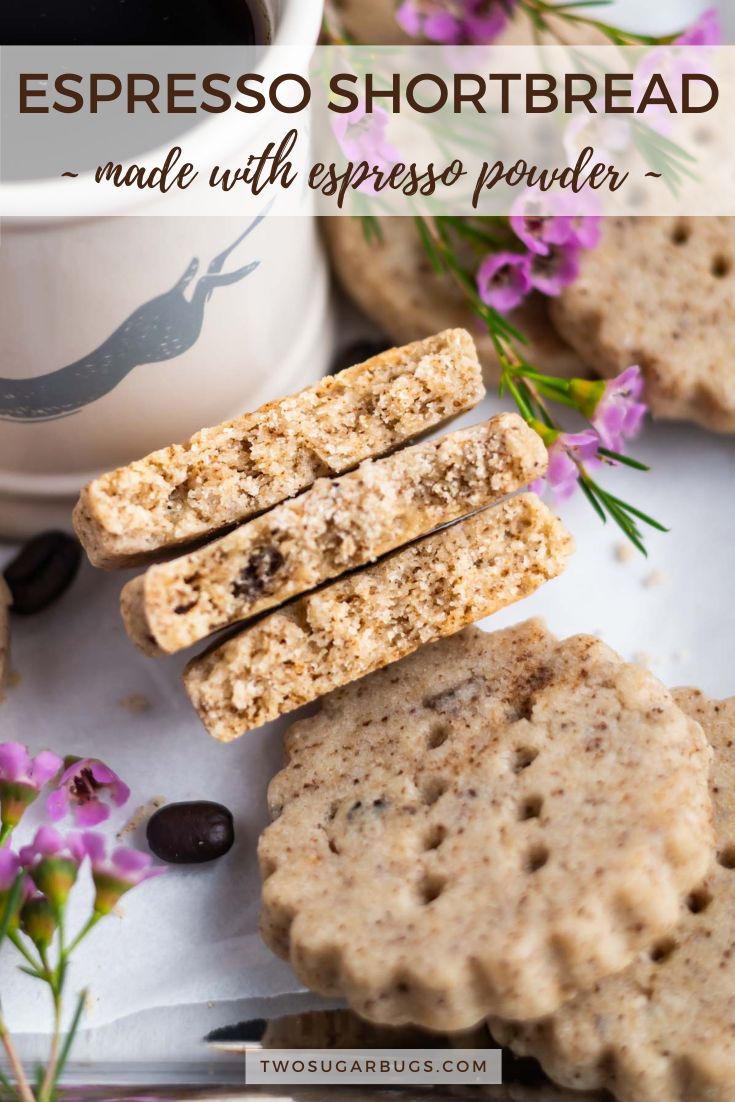 Rich Espresso Shortbread ~ two sugar bugs