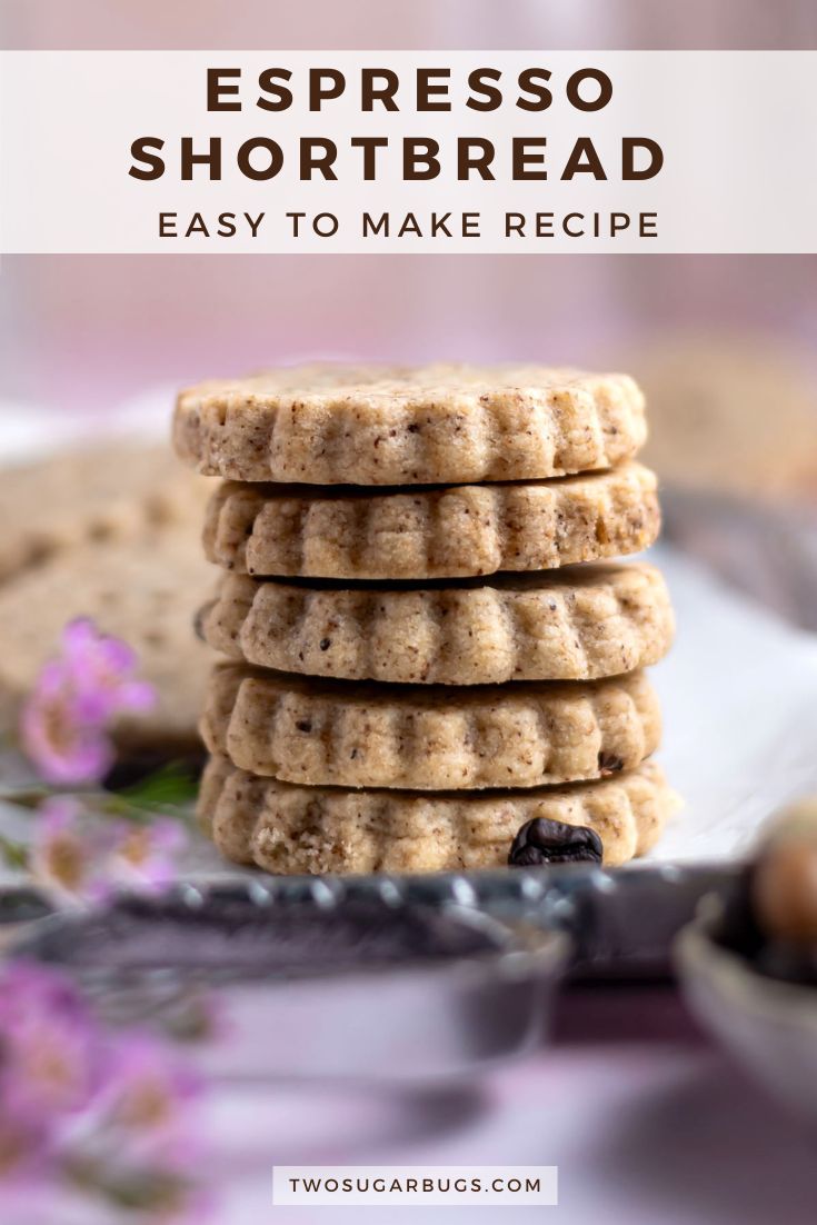 Rich Espresso Shortbread ~ two sugar bugs