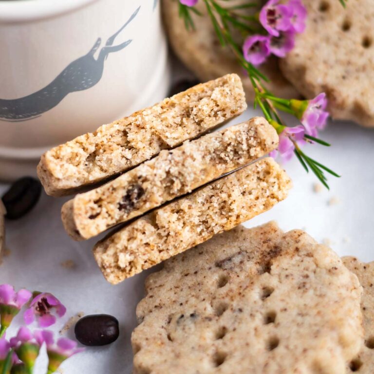 Rich Espresso Shortbread ~ two sugar bugs