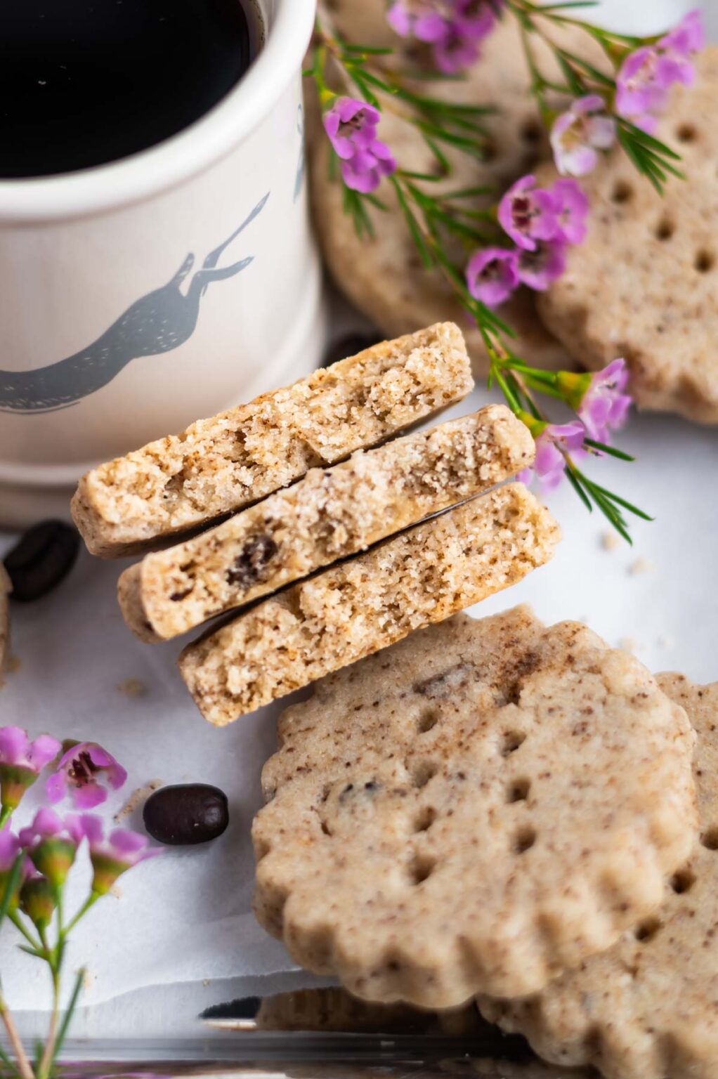 Rich Espresso Shortbread ~ two sugar bugs