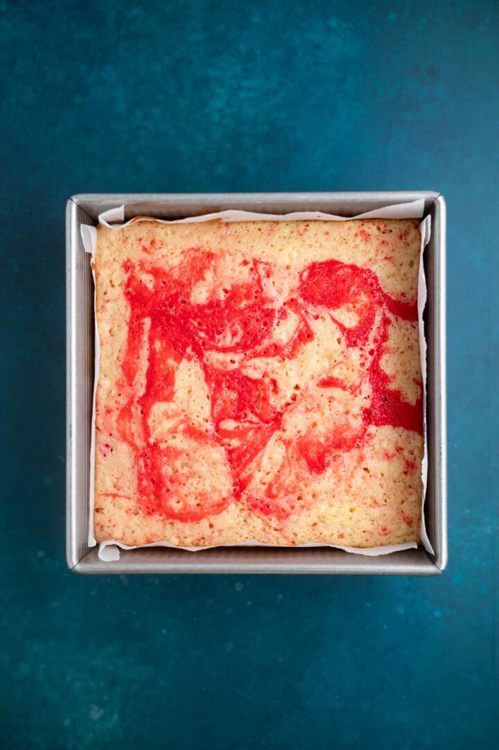 Soft and Fluffy Candy Cane Cake ~ two sugar bugs