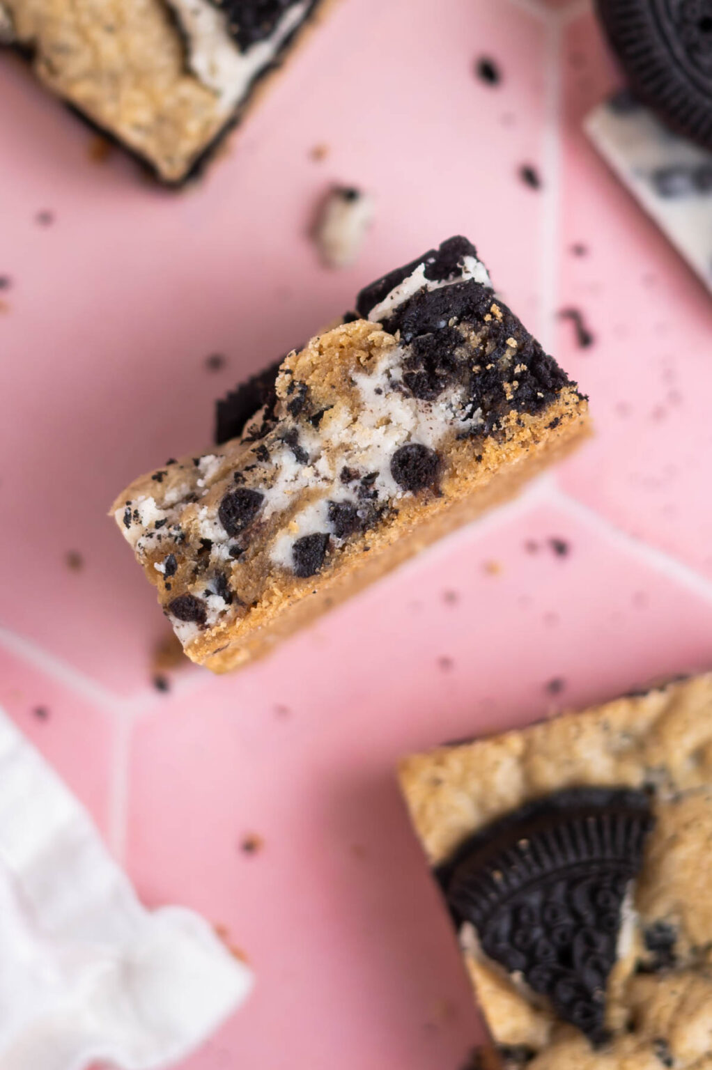 Chewy and Soft Cookies and Cream Bars ~ two sugar bugs