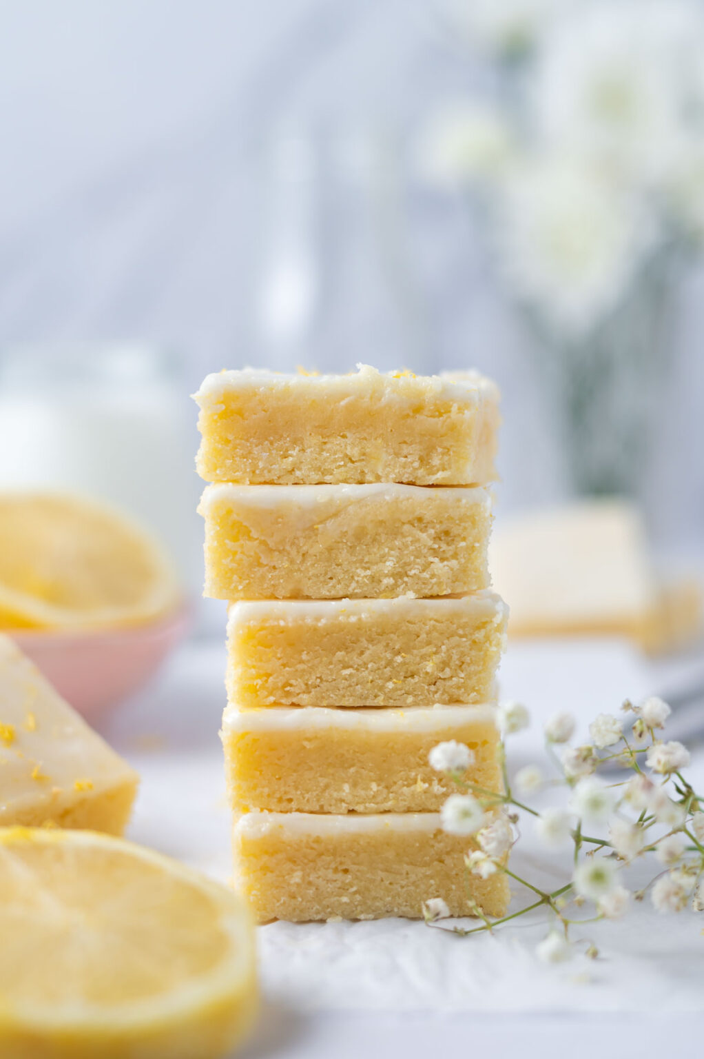 Simple Lemon Blondies ~ two sugar bugs