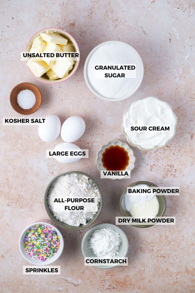 Easy One Layer Sprinkle Cake ~ two sugar bugs