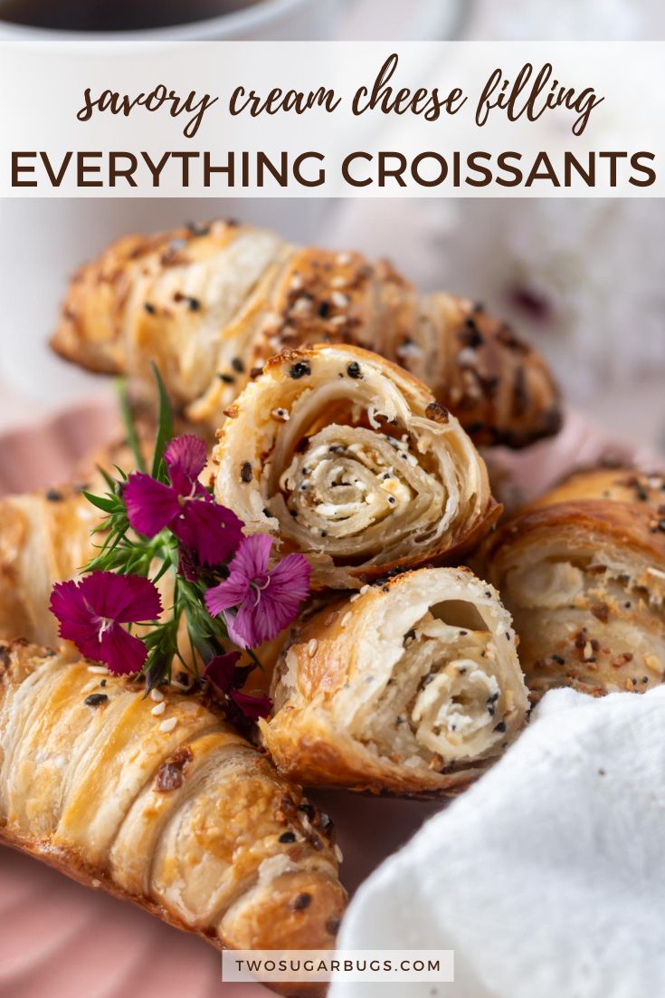 Puff Pastry Everything Croissants ~ two sugar bugs